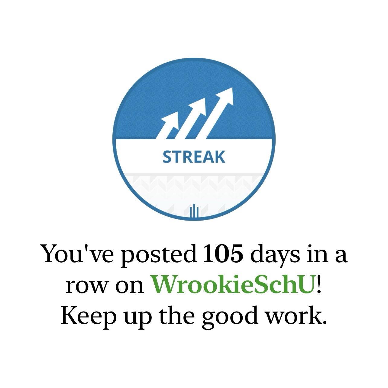 105 days and counting – WrookieSchU
